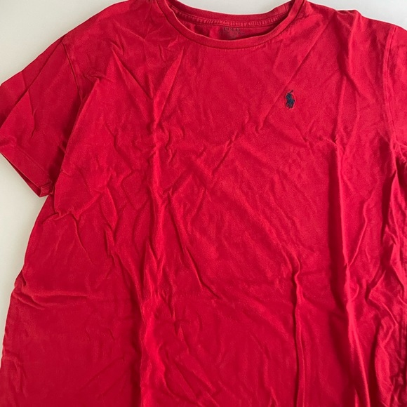 Polo Ralph Lauren | Shirts | Red Polo Ralph Loren Large 0 Cotton Tshirt ...